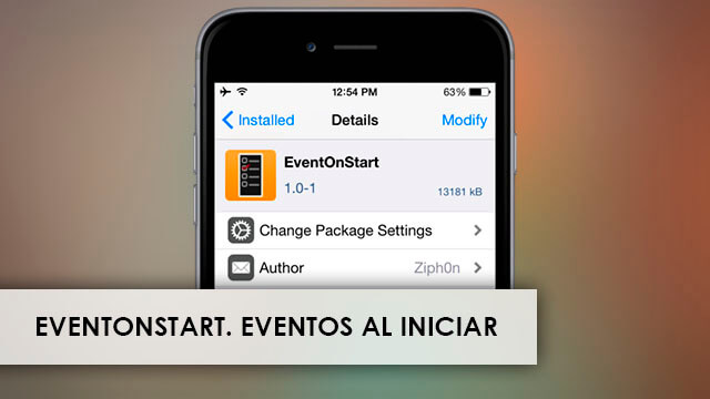 EventOnStart: Tweak que te permite crear eventos • iPhoneate - iNeate