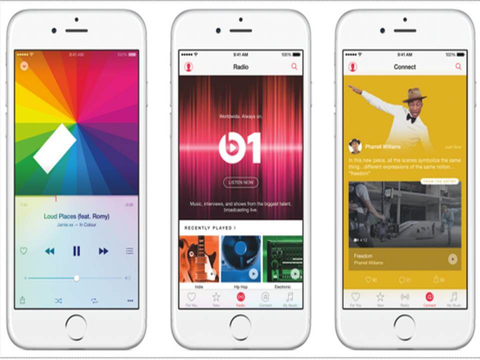 Lanzamiento de beta iOS 9 junto con la aparición de Apple Music