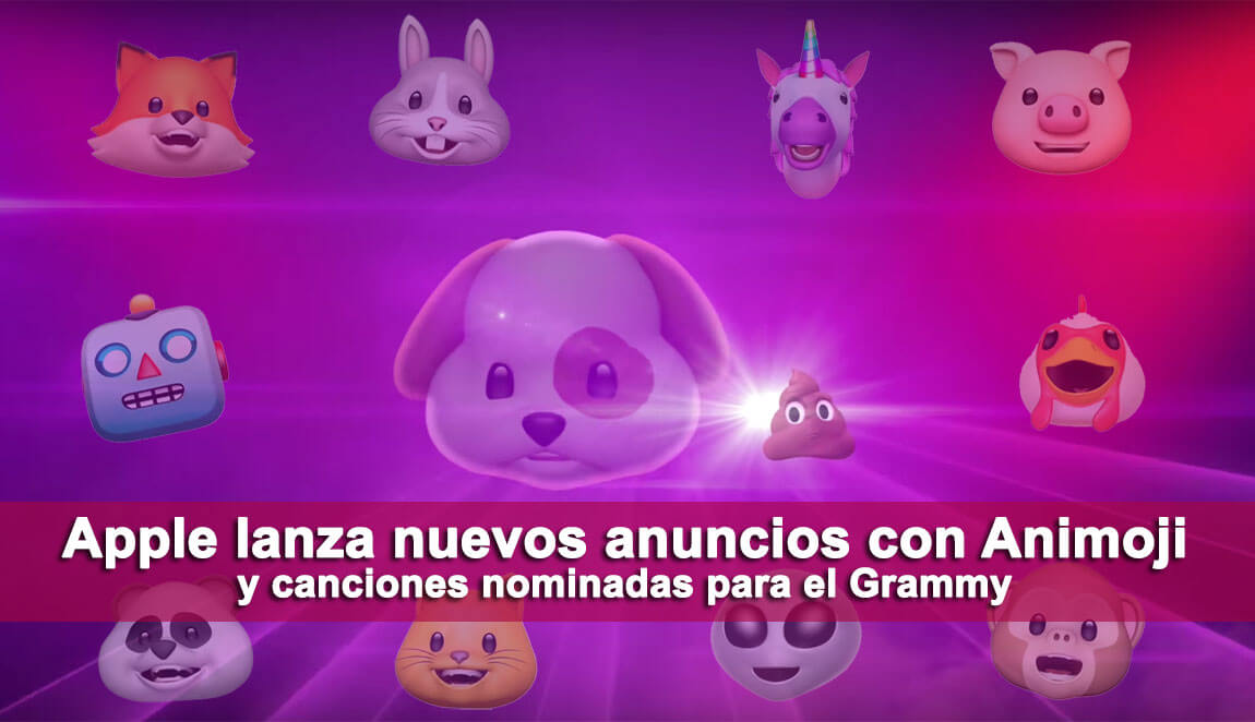 Apple lanza nuevos anuncios con Animoji para el Grammy