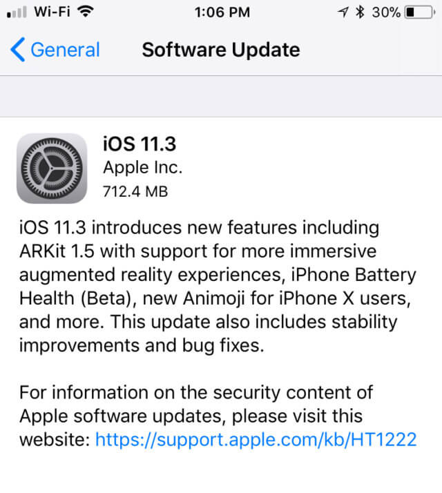 Apple lanza iOS 11.3 para el iPhone, iPad e iPod Touch
