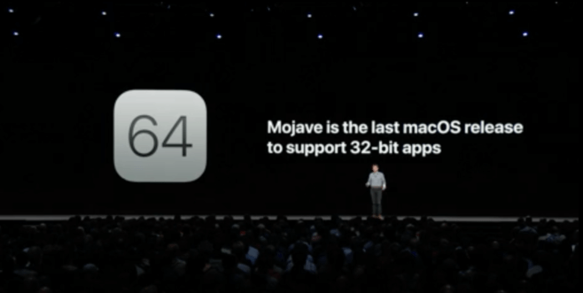 macOS Mojave será la última versión compatible con aplicaciones de 32 bits