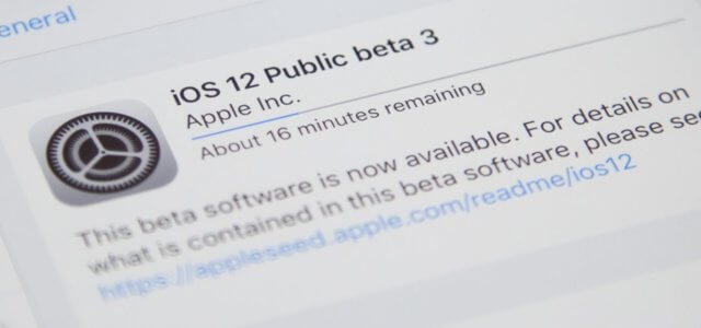 Apple lanza la tercera beta pública de iOS 12 y tvOS 12