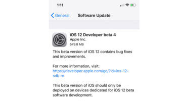 Apple lanza actualización de iOS 12 Beta 4 [Descargar]
